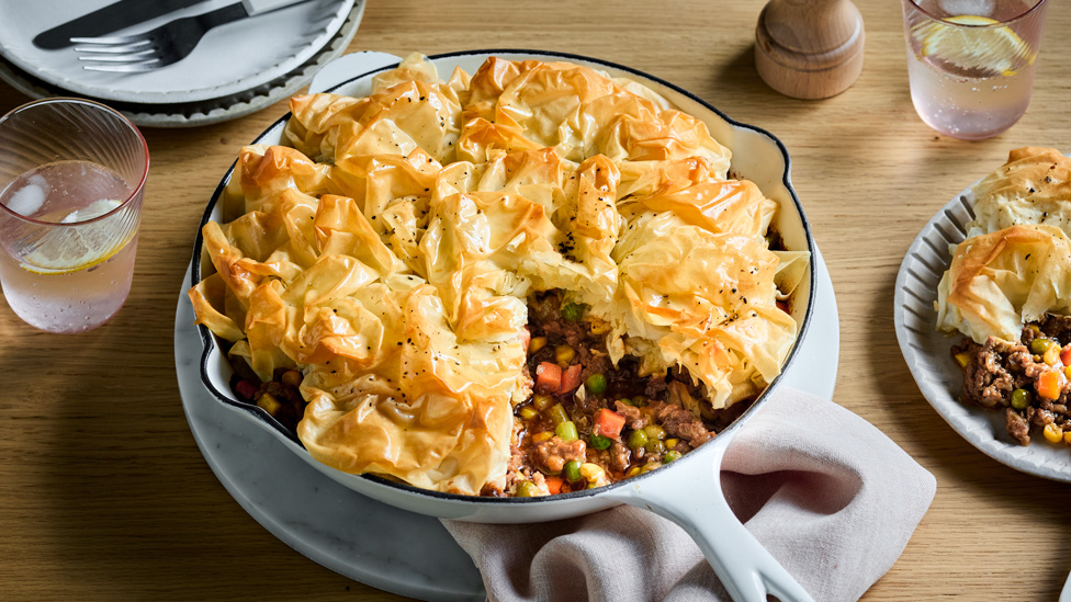 Meat & Veggie Filo Pie Recipe | Coles