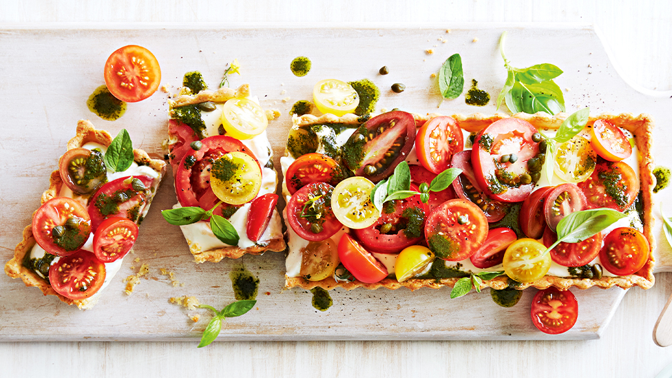Caprese Tart with Parmesan Pastry Recipe | Coles
