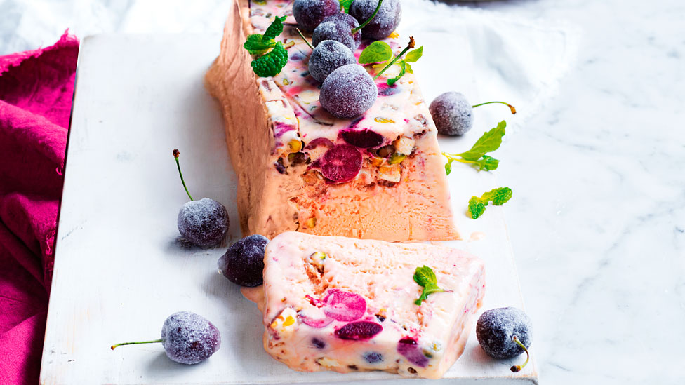Cherry & Nougat Semifreddo Recipe | Coles