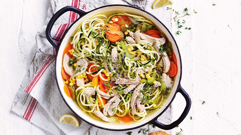 Quick & Easy Chicken Zucchini Noodle Soup Recipe | Coles
