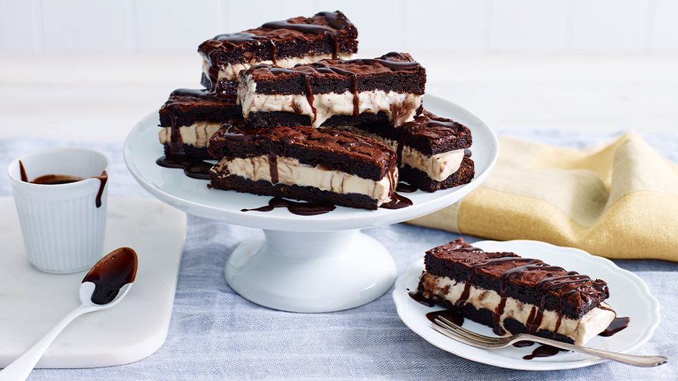 Chocolate brownie ice-cream sandwiches recipe | Coles