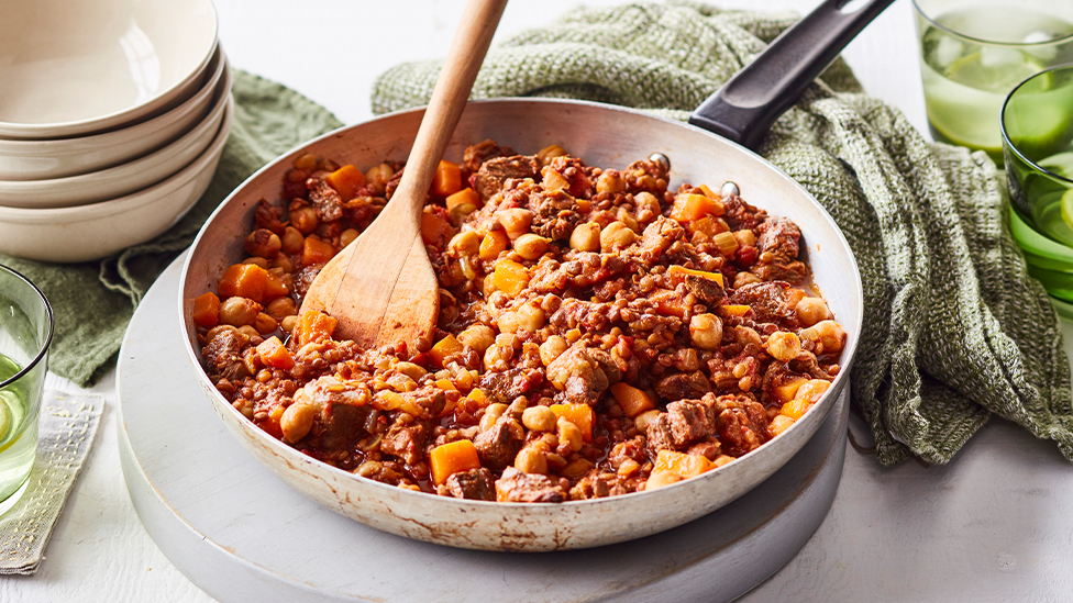 Quick and Easy Curried Beef and Lentil Casserole Recipe | Coles