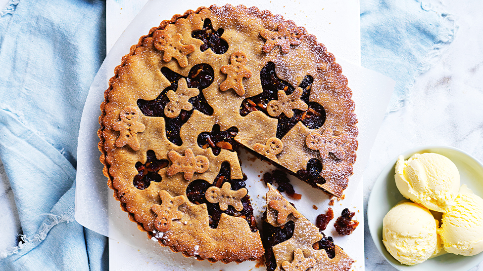 Quick and Easy Gingerbread man fruit mince tart recipe | Coles