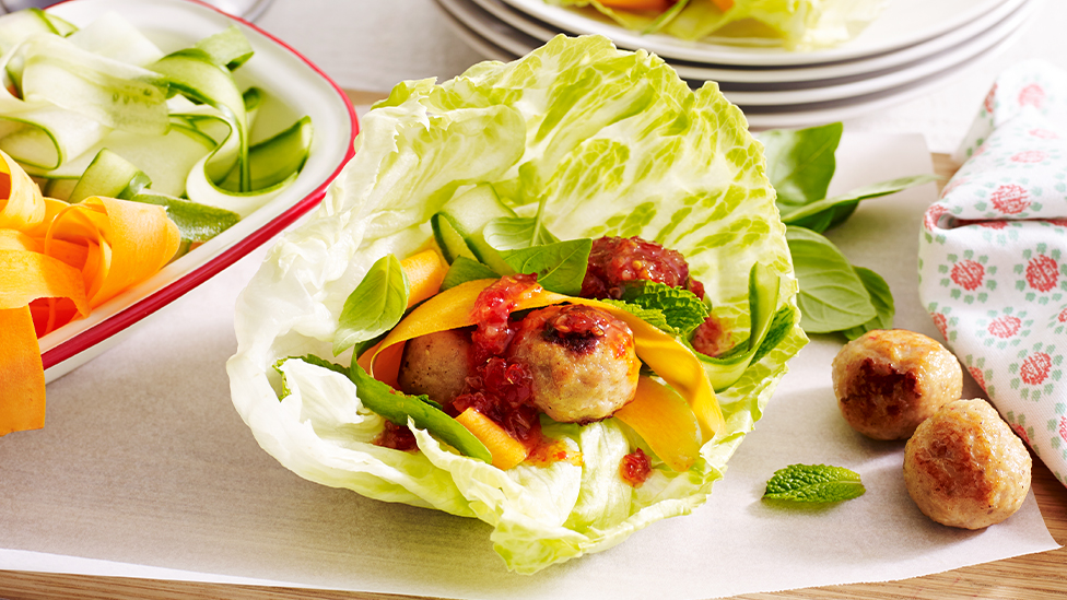 Thai Meatballs in Lettuce Wraps Recipe | Coles