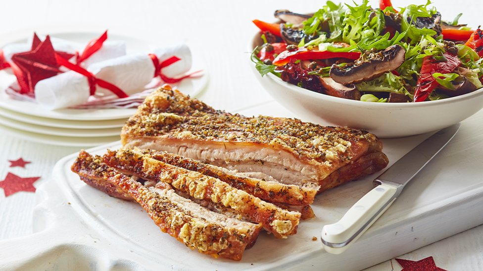 Thyme Roast Pork With Warm Mushroom Salad Recipe | Coles