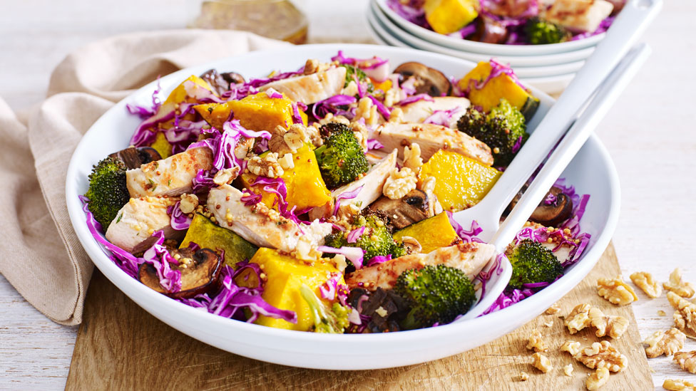 Warm Chicken Salad with Mustard Dressing Recipe | Coles