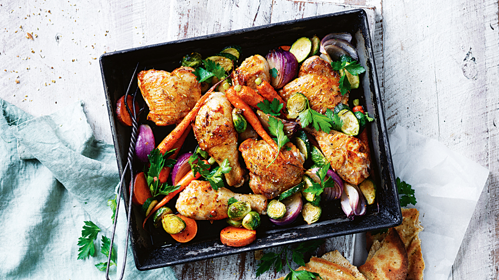 Easy Winter Chicken Tray Bake Recipe | Coles
