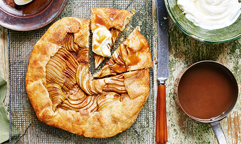Apple-Pear Crostata with Toffee Sauce recipe | Coles
