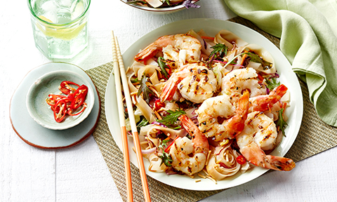 Quick and Easy Asian-Style Prawn Salad Recipe | Coles