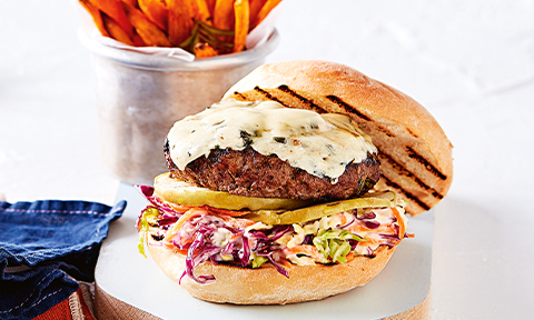 Aussie Lamb, Apple and Blue Cheese Burger Recipe | Coles