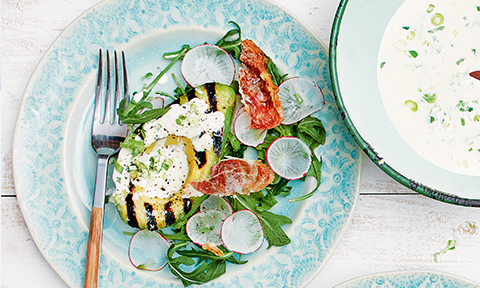 Quick and Easy Barbecued Avocado with Spring Onion Buttermilk Dressing ...