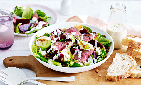 Beef & Beetroot Salad with Horseradish Dressing Recipe | Coles