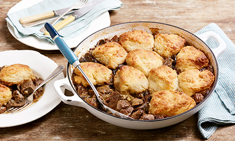 Beef and Mushroom Cobbler Recipe | Coles