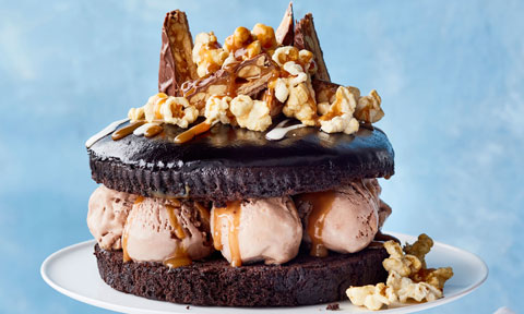 Cheat's Choc Caramel Ice Cream Cake Recipe | Coles
