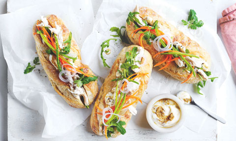 Quick and Easy Chicken and Green Curry Mayo Roll Recipe | Coles