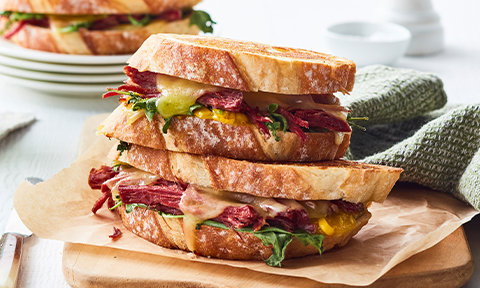 Quick & Easy Corned Beef Fried Sandwich Recipe | Coles