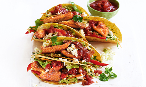 Quick and Easy Crispy Chicken Tacos Recipe | Coles