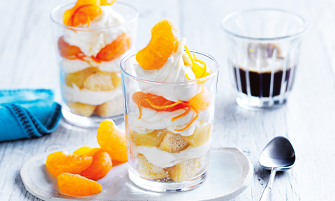 Mandarin and Lemon Curd Tiramisu Trifles Recipe | Coles