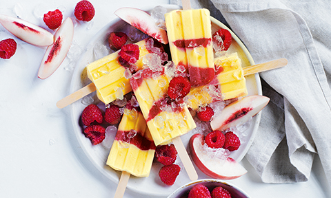 Quick and Easy Peaches and cream iceblocks recipe | Coles