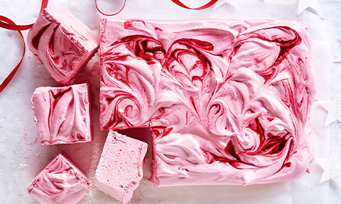 Raspberry Ripple Marshmallow Recipe | Coles