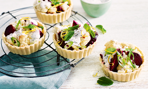 Quick and Easy Roasted Beetroot Tarts Recipe | Coles