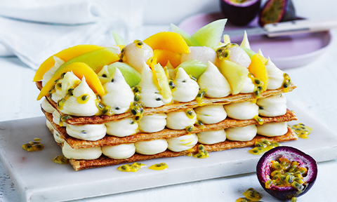 Tropical Fruit Mille-Feuille Recipe | Coles