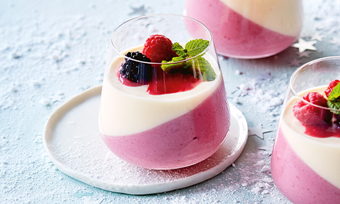 Two-Tone White Chocolate & Blackberry Mousse Recipe | Coles