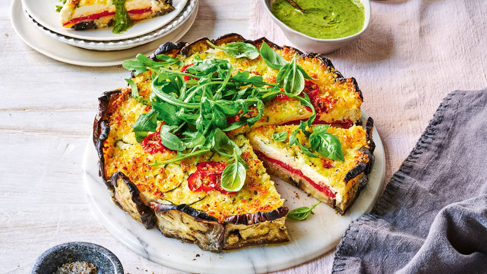 Layered Roast Vegetable and Ricotta Pie Recipe | Coles