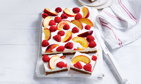 Lemon and Rhubarb Yoghurt Cake recipe | Coles