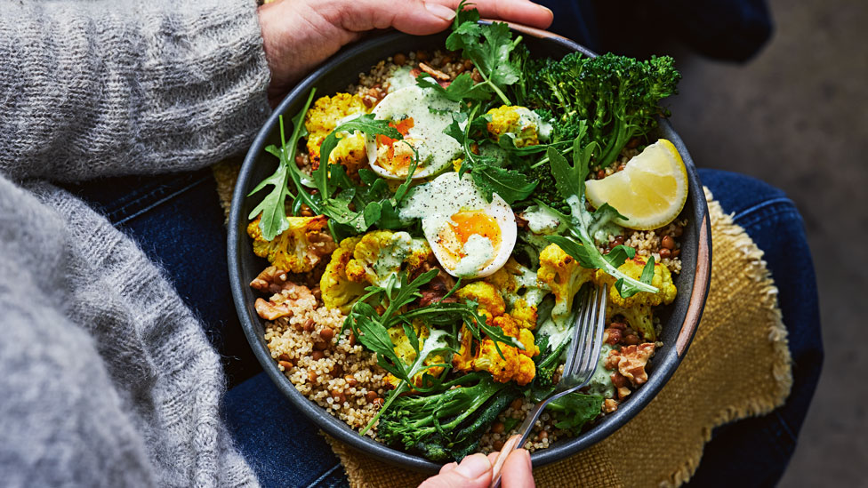 Roasted Turmeric Cauliflower Bowl Recipe | Coles